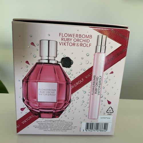 Viktor & Rolf Flowerbomb Ruby Orchid Eau de Parfum 2pc Gift box Set New 3.4oz | eBay