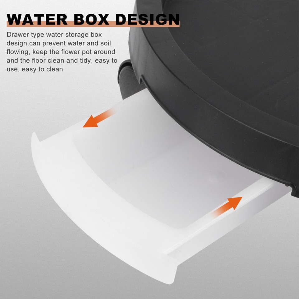 2pcs Flower Pot Base Removable Wheel Flower Stand Storage Tray Potted ...