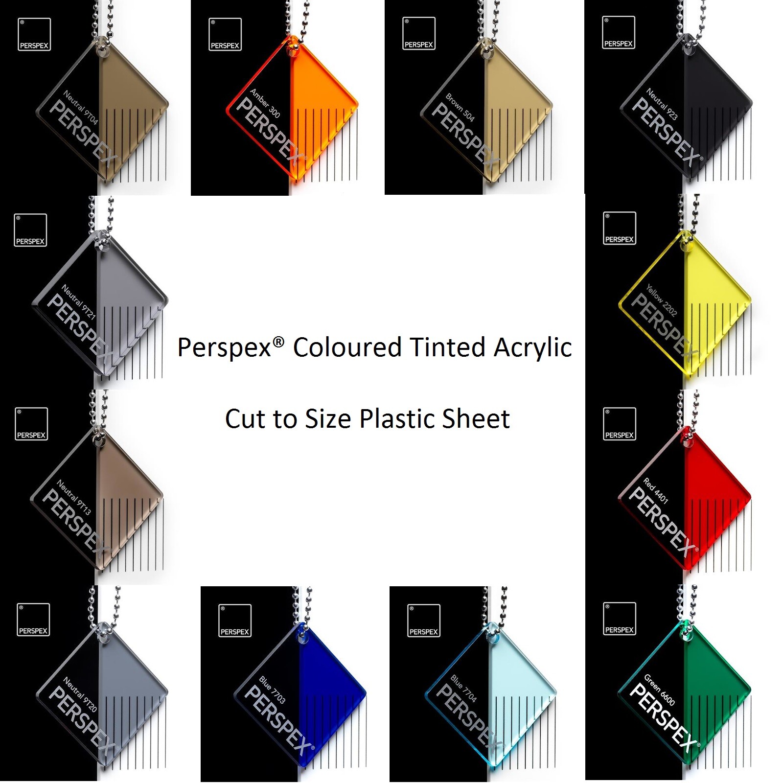Tinted Perspex® Genuine Acrylic Sheets / 3mm Thickness / A5 Size 210mm ...