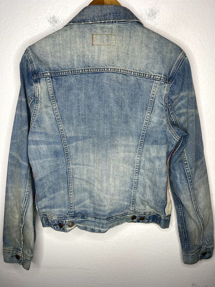 Ralph Lauren Denim Supply Small USA Flag Jacket Trucker RRL Ralph Lauren Denim Supply Small USA Flag Jacket Trucker RRL