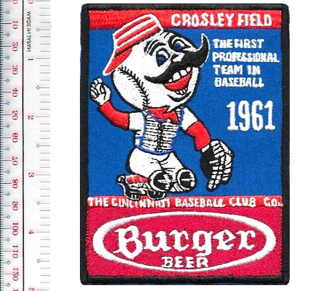 Beer Baseball Cincinnati Reds & Burger Beer Crosley Field 1961 National ...