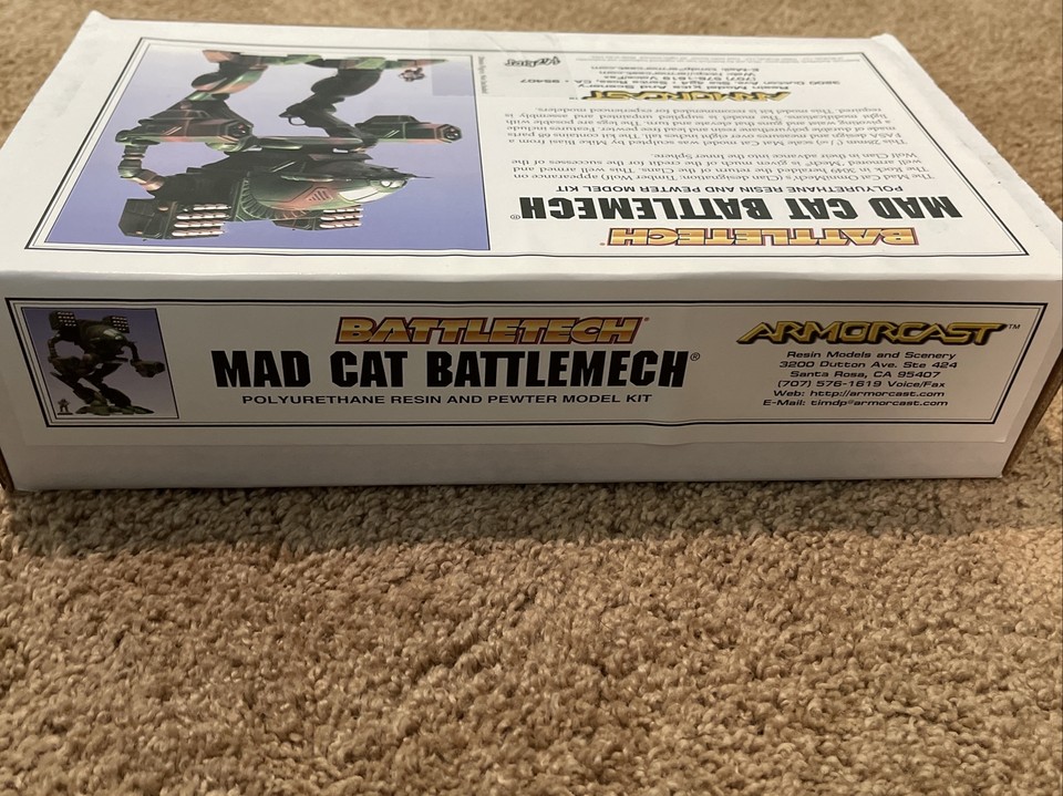 BATTLETECH Mad Cat Battlemech Resin and Pewter Model - Brand New ...