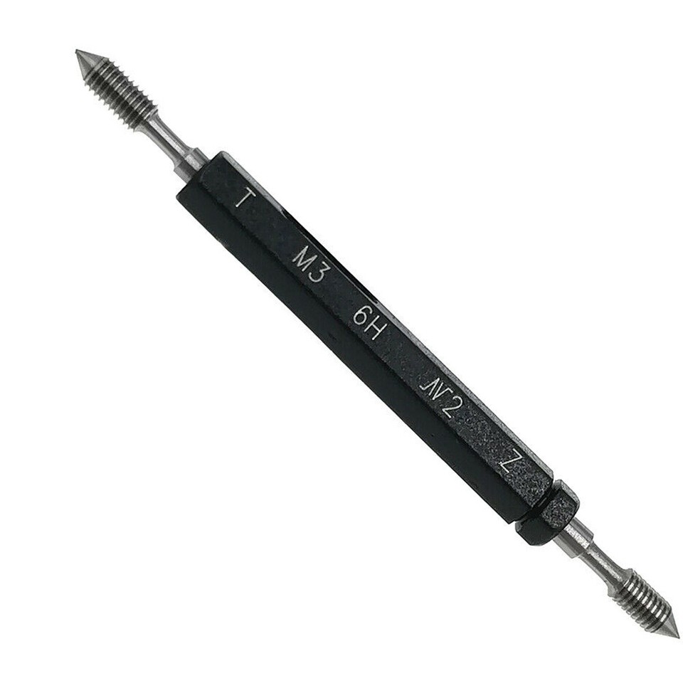 Metric Thread Plug Gage Gauge M3 x 0.5 6H Thread Go and NoGO | eBay