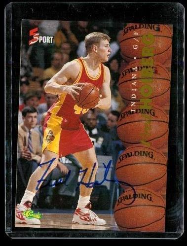 Vintage 1995 CLASSIC 5 SPORT AUTOGRAPH Basketball Card FRED HOIBERG ...