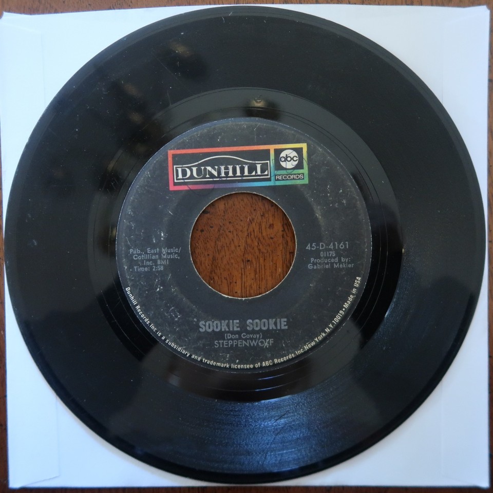 STEPPENWOLF SOOKIE SOOKIE/MAGIC CARPET RIDE DUNHILL ABC RECORD VINYL 45 ...