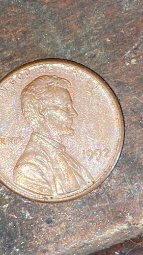 1992 No Mint Mark Lincoln Penny, Touching AM Errors | eBay