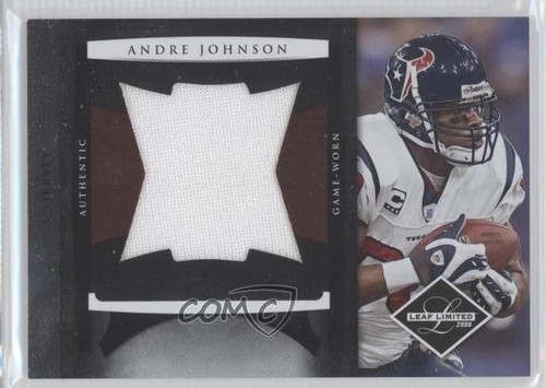 2008 Leaf Limited Jumbo Jerseys /50 Andre Johnson #25 HOF | eBay