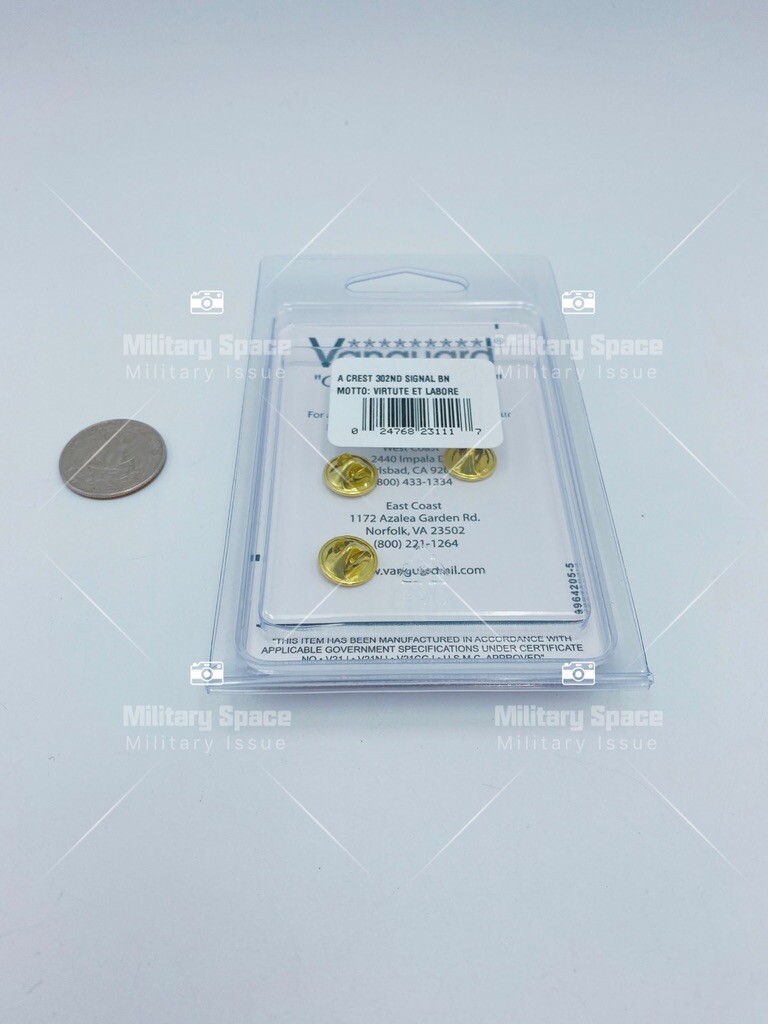 GENUINE U.S. ARMY CREST: 302ND SIGNAL BATTALION - MOTTO: VIRTUTE ET ...