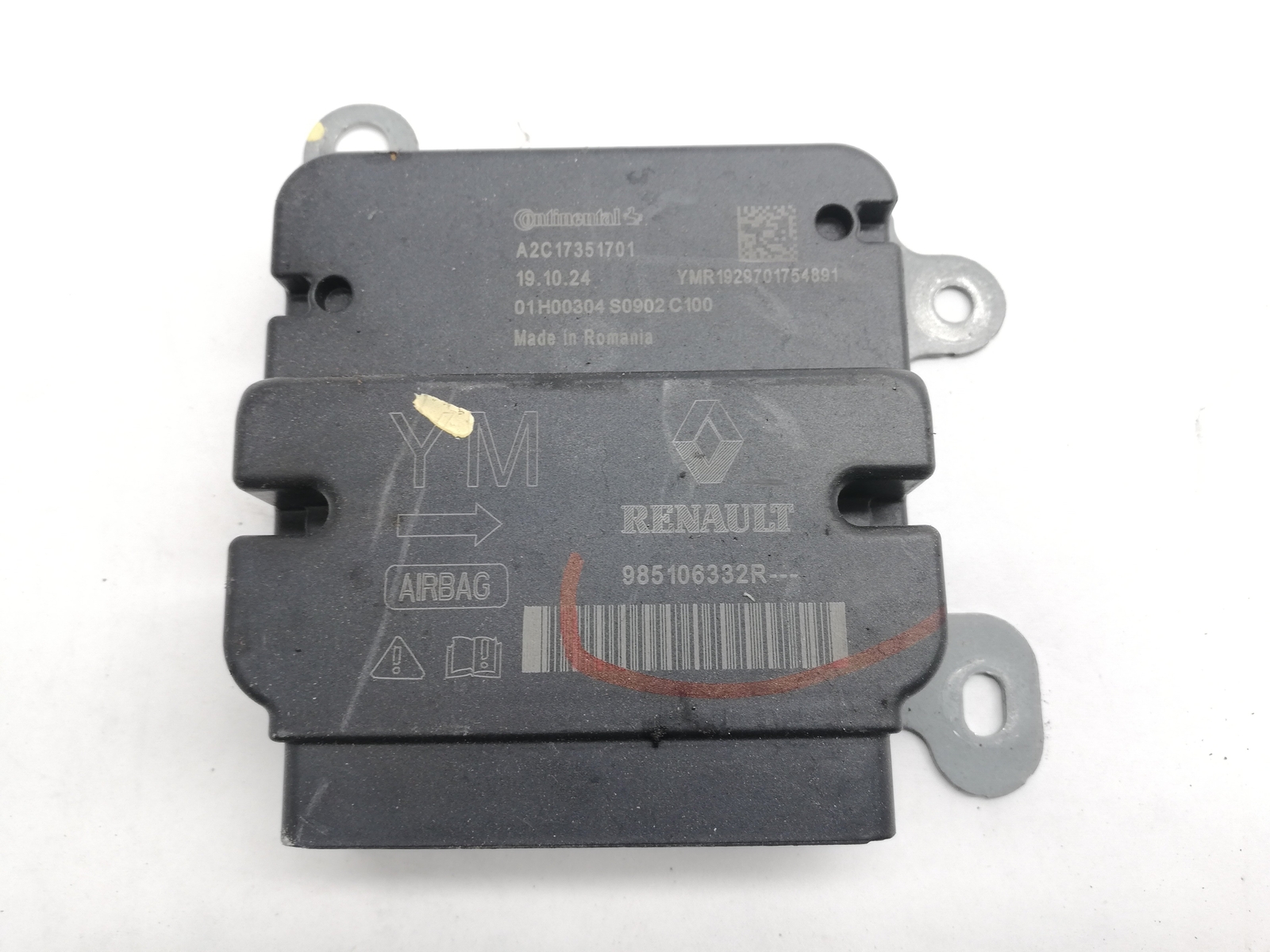 DACIA SANDERO II 1.0 SCe 75 SRS Control Unit 985106332R 1.00 Petrol ...