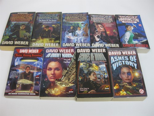 David Weber 1st 13 Honor Harrington On Basilisk Station to A Rising ...