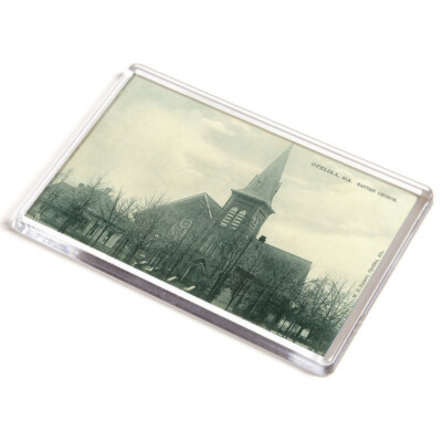JUMBO MAGNET - Vintage Alabama USA - Opelika. Baptist Church | eBay