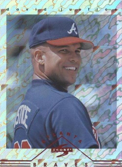 1997 Score Team Collection - Atlanta Braves David Justice #2 Platinum ...