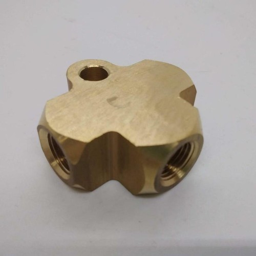 Brake Line Pipe Brass T 3 way Female Fitting Connector Splitter M10x1 ...
