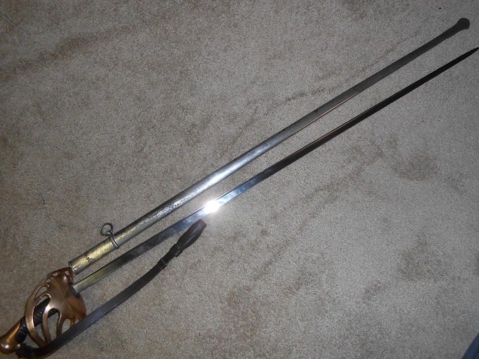 French M1882 Mounted Infantry Officers Sword, Variant Bronze, Brass ...