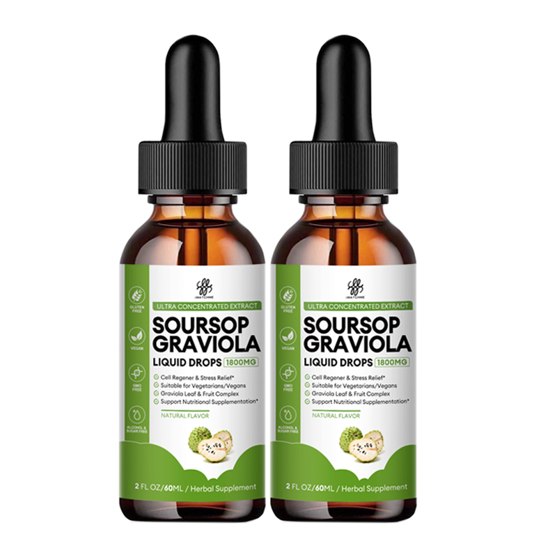 Soursop Graviola Extract Liquid Drops 1800mg Support Regeneration ...