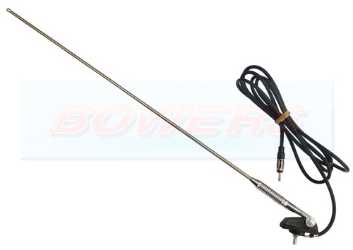 Universal Roof Mount Chrome Classic Car Vintage Radio Aerial Ariel ...