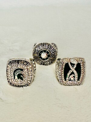 3 PCS Michigan State Spartans Championship Ring Set, US Ship | eBay