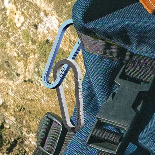 Titanium Carabiner Key Clip Key Ring Hook Car Keychain Pocket Key Clip ...