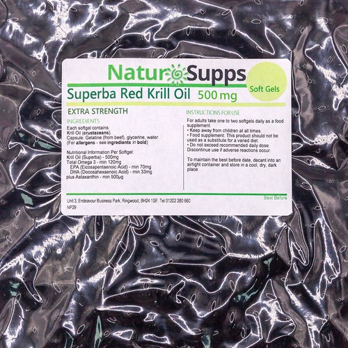 SUPERBA Red Krill Oil 500mg EXTRA Strength 180 Capsules - NaturSupps | eBay