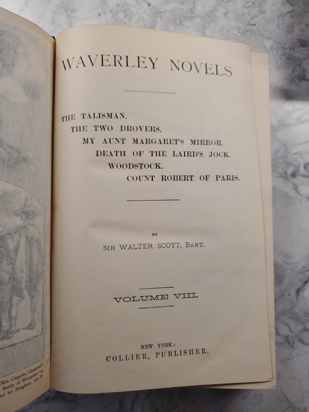 Waverly Novels, Scott, 5 Volumes (II, IV, V, VI, VIII) (2, 4, 5, 6, 8 ...