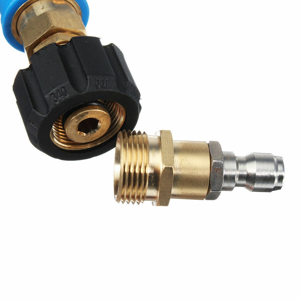 M22 X 1/4 Adapter Pressure Washer Hose Lance Fitting Coupler For ...