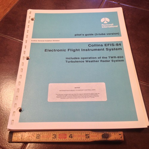 Collins EFIS-84, 3 tube version with TWR-850 Radar Pilot's Guide | eBay