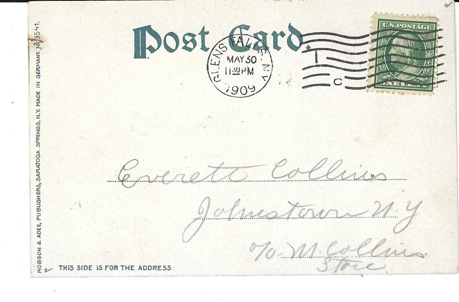 POSTCARD FINCH-PRUYNE & CO.'S NEW PAPER MILL GLEN FALLS NEW YORK - 1909 ...