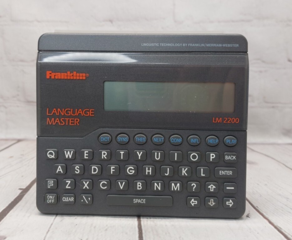 Vintage FRANKLIN Language Master Model LM-2200 Dictionary Spell Check ...