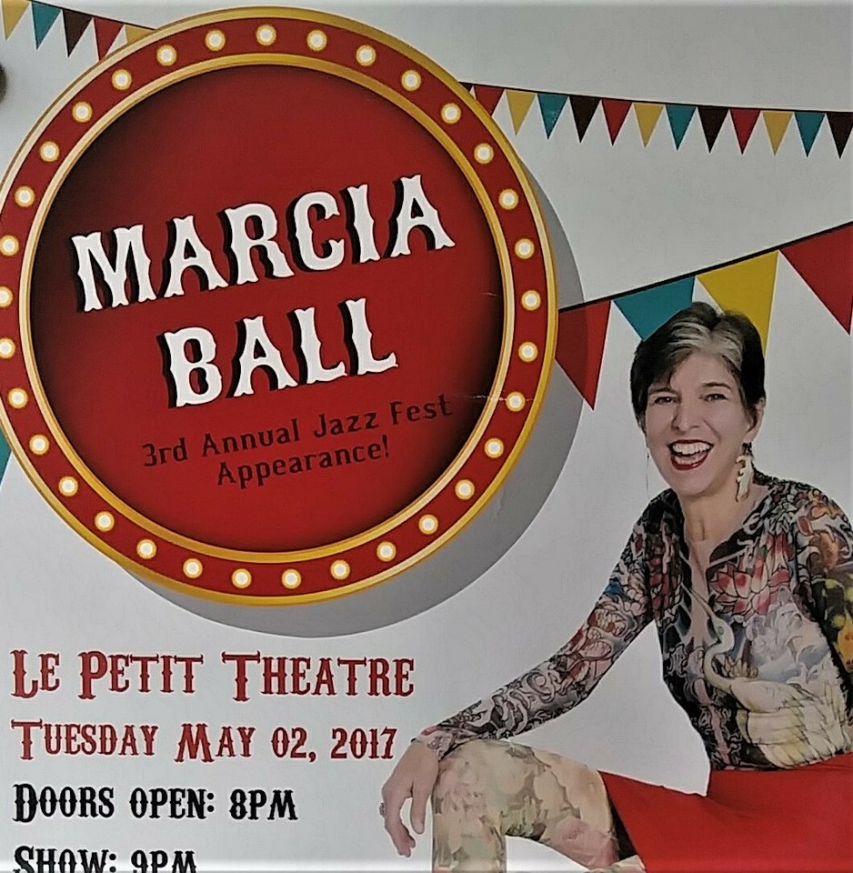 MARCIA BALL Concert Poster Le Petit Theatre New Orleans La. Blues R&B ...
