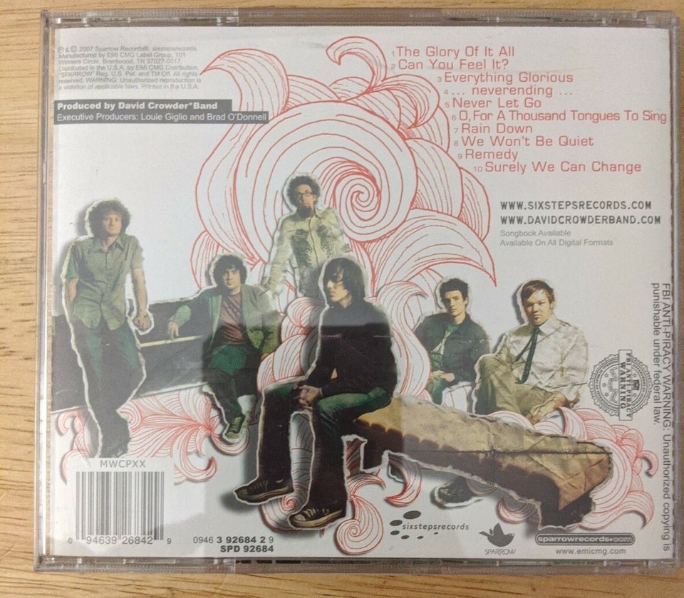 Remedy by David Crowder Band (CD, Sep-2007, Six Steps Records ...