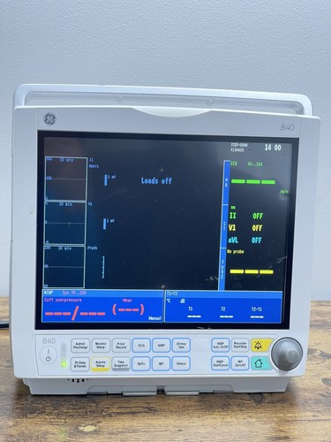 GE B40 Masimo Spo2, ECG, NIBP, Temp, 2x IBP, Printer - Patient Monitor ...