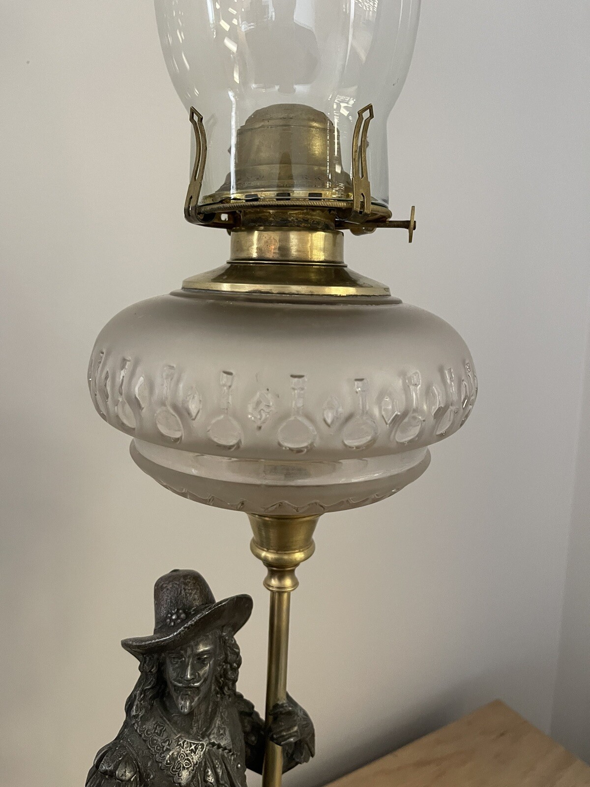 Antique Figural Oil Lamp | eBay