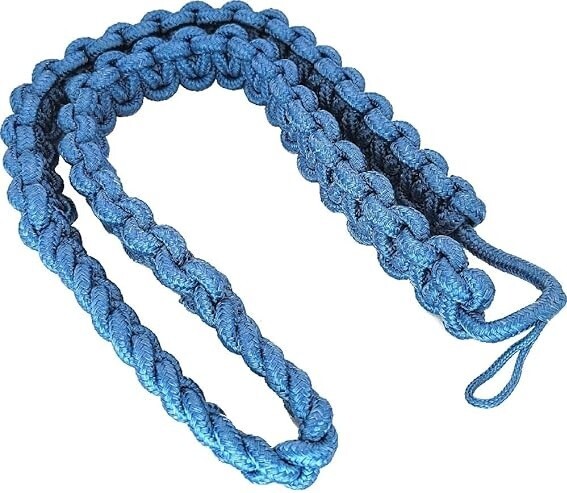 Genuine U.S. ARMY Shoulder Cord 2723 INTERWOVEN Infantry Blue Single ...