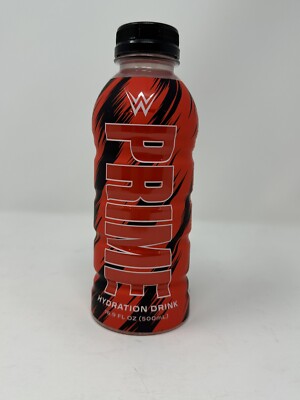 WWE Rare Prime Hydration Drink Limited Edition Red & Black New Sealed ...