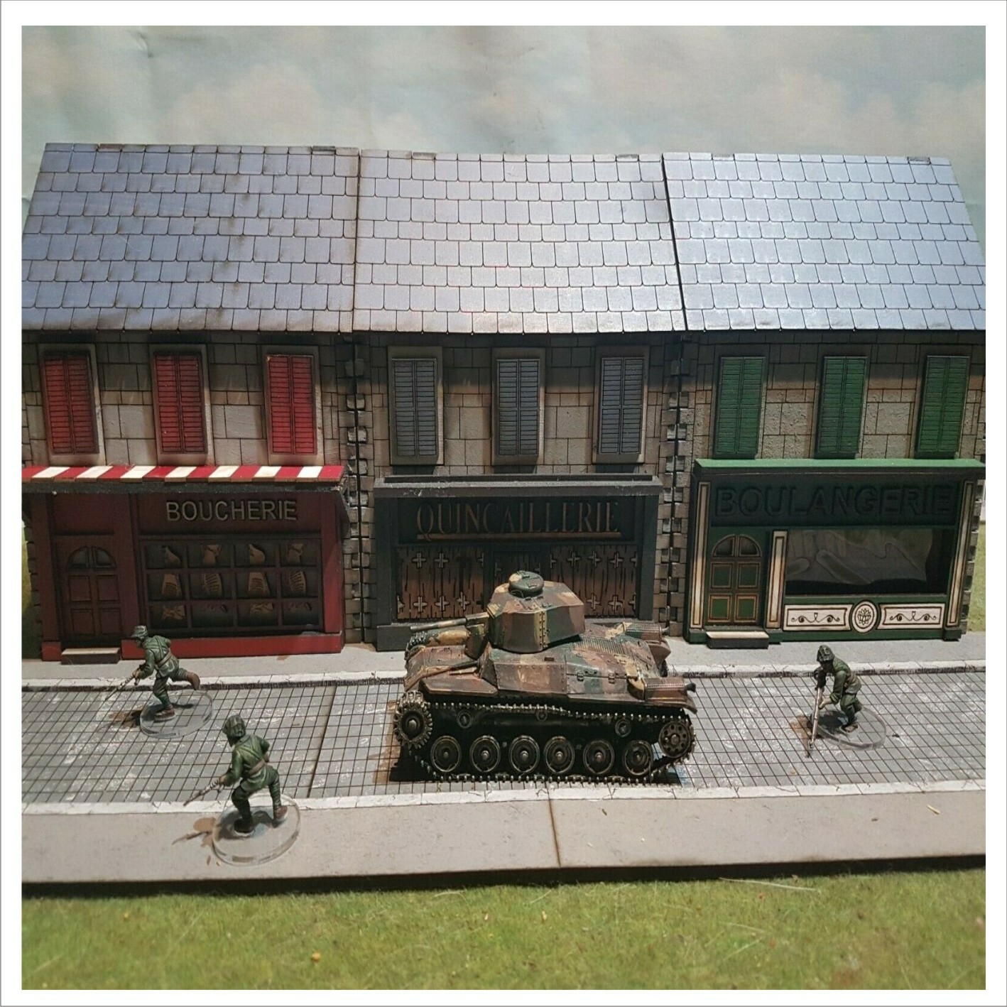 28mm WW2 Road and Pavement MDF Painted Terrain Suitable for Bolt Action ...