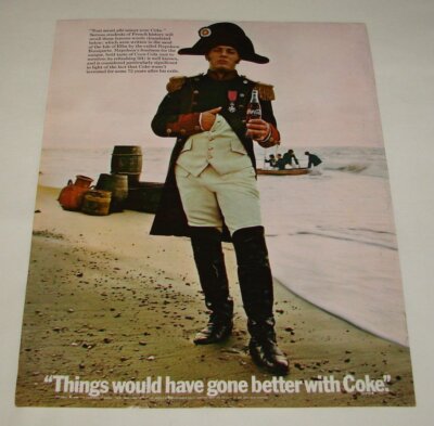 1969 Coca Cola ad ~ NAPOLEON BONAPARTE | eBay