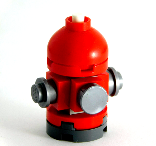 LEGO Red Hydrant Street Water Pump Firefighters Truck Fireman City Fire ...