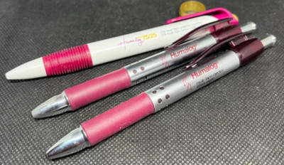 LOT of 3 HUMALOG Medical Drug Rep Pharmaceutical Pens Collectible ...