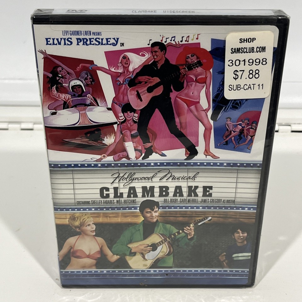 Clambake DVD | Brand New Sealed | 1967 Elvis Presley Bixby 883904135685 ...