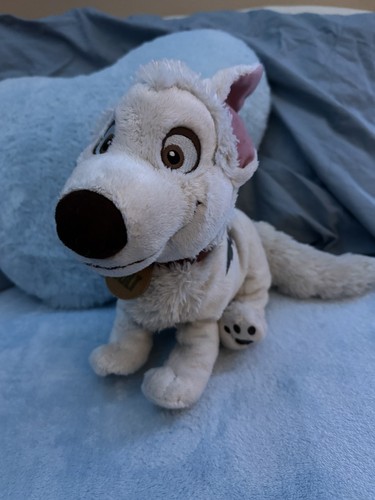 Disney UK Bolt Plush Stuffed Animal Toy Dog White German Shepherd | eBay