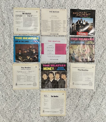 THE BEATLES 45 RPM LOT OF 10 WITH PICTURE SLEEVES LOOK | eBay