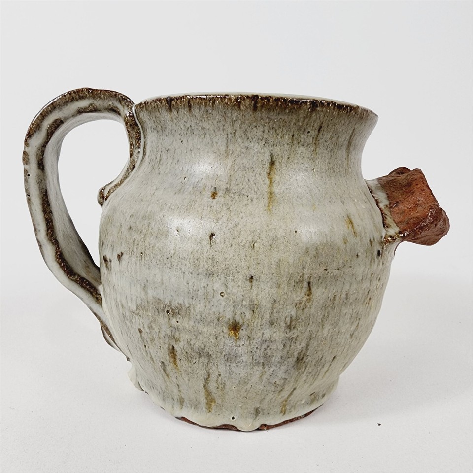 Vintage Lips Mouth Teeth Face Pitcher Art Pottery Unmarked Handmade - 6 ...