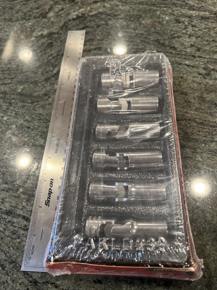 Snap On 206sfsum 6 pc 3/8 drive metric deep universal socket set 10,12 ...