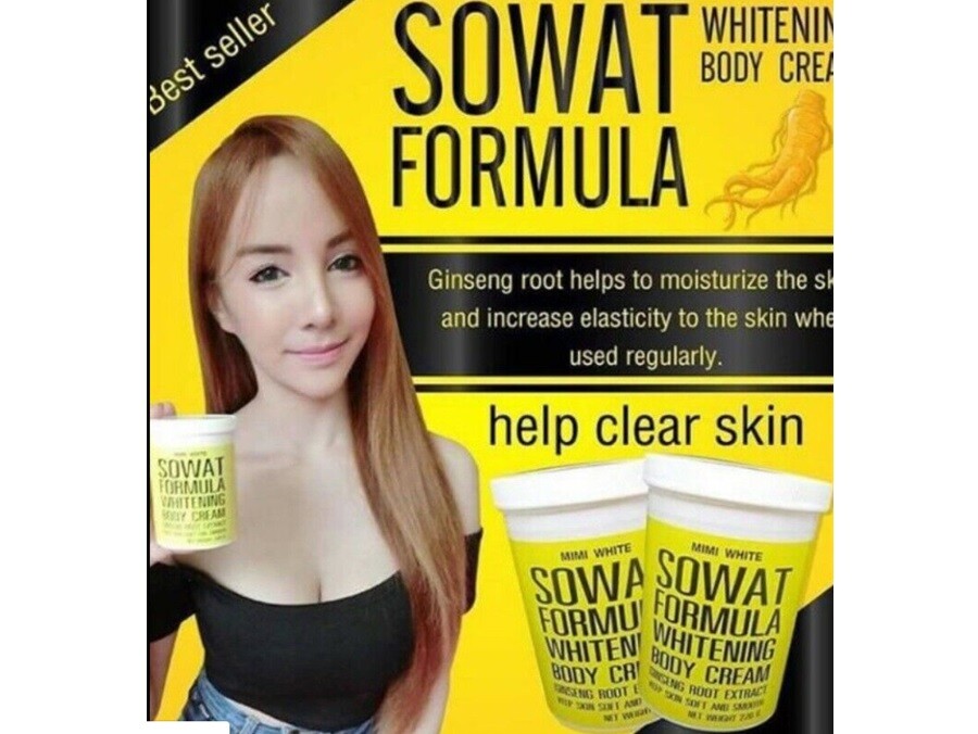 MIMI WHITE Body Whitening Set AHA Soap Serum SOWAT Ginseng Cream Bright ...