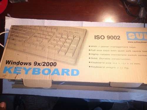 vintage CUH Windows 9x/2000 ISO 9002 English Keyboard PS/2 | eBay