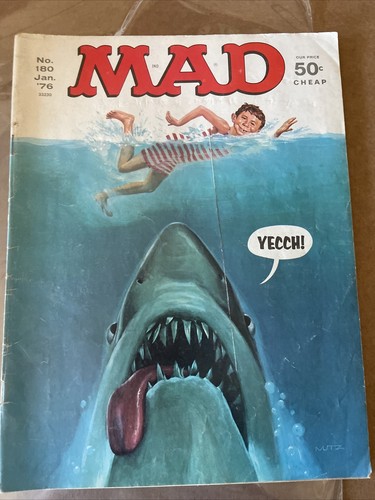 Mad Magazine #180 Jaws Movie Jan 1976 Good shipping included | eBay