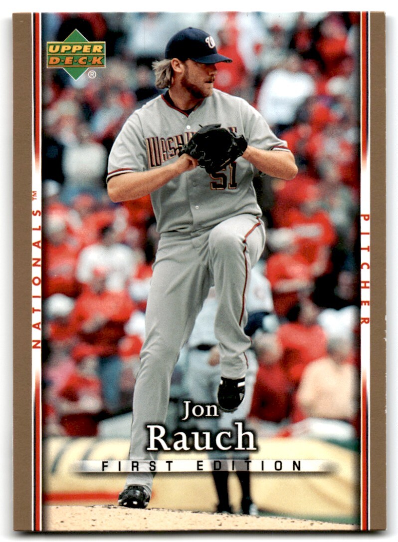 2007 Upper Deck First Edition Jon Rauch Baseball Cards #300 | eBay