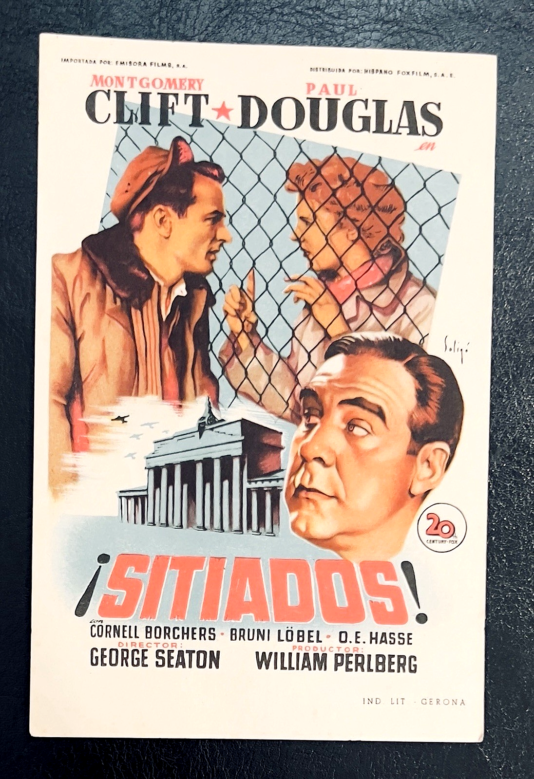 SITIADOS!,THE BIG LIFT 1950 SPANISH MOVIE HERALD, MONTGOMERY CLIFT ...