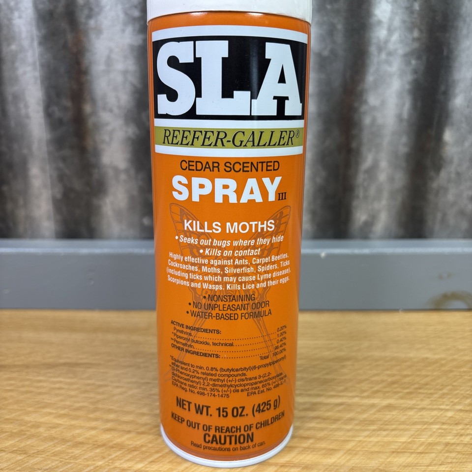 Reefer-Galler 1474 15 oz SLA Cedar Scented Moth Insect Killer Spray Bed ...