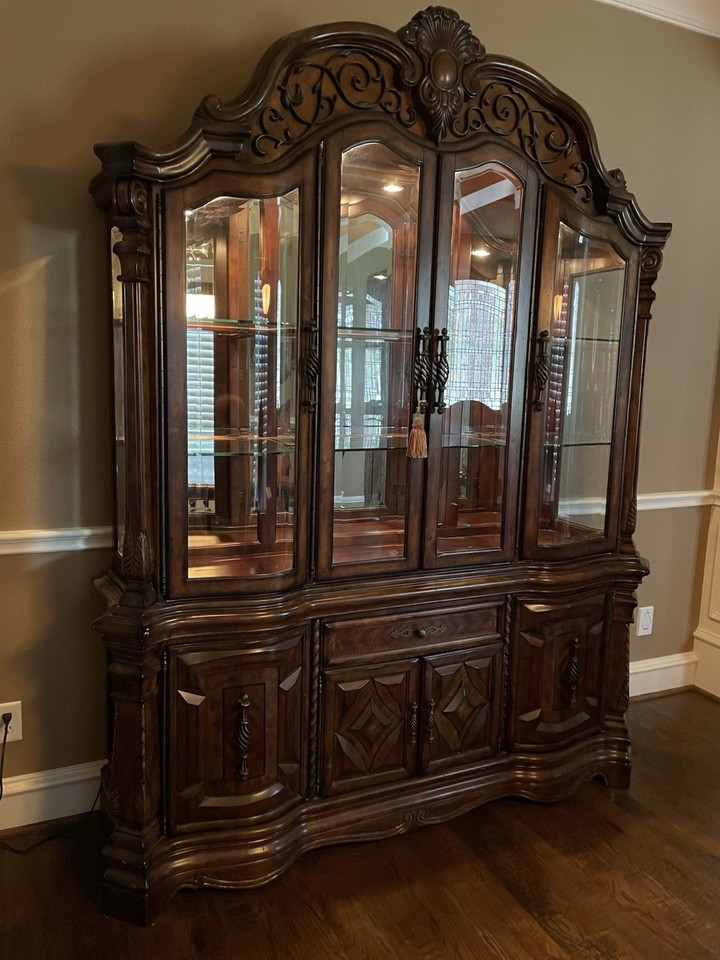 Michael Amini Windsor Court China Cabinet In Vintage- Immediate Sale ...